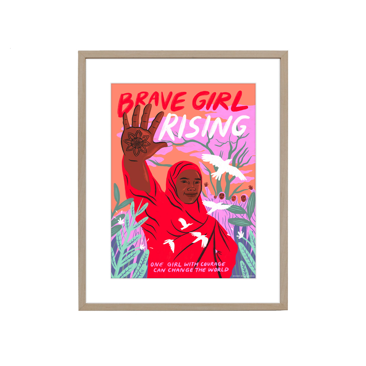 BRAVE GIRL RISING FINE ART PRINT – Amplifier Store