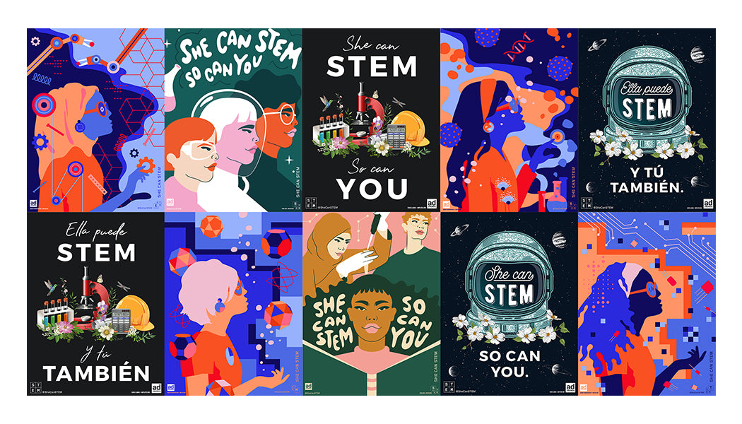 SHE CAN STEM POSTER PACK – Amplifier Store